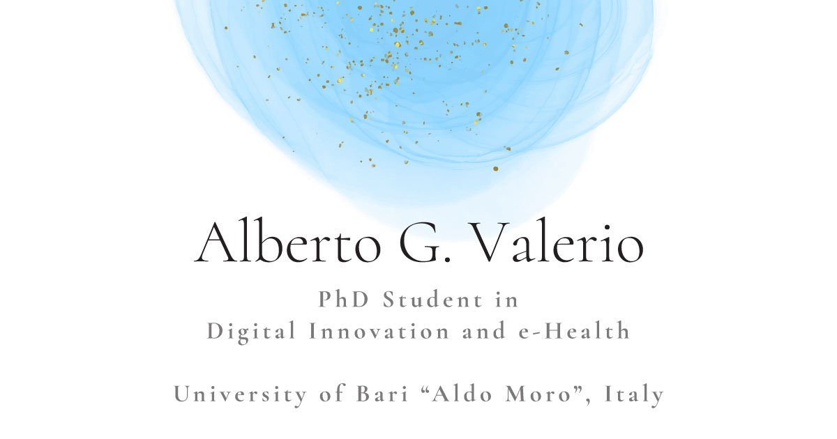 Alberto G. Valerio | AI & Digital Health Research | PhD Student